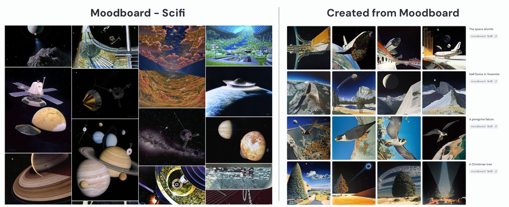 Profiles and Moodboards